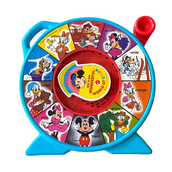 Mattel | Toys | Vintage See N Say 8s Mattel Toy Mickey Disney Color ...